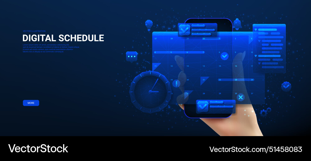 Modern concept of planning schedule Royalty Free Vector