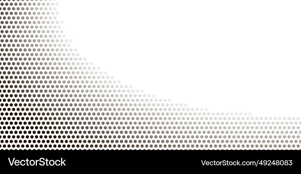 Oval gradient pixel corner with halftone raster Vector Image