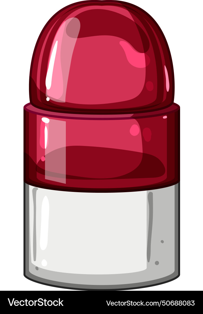 Police siren cartoon Royalty Free Vector Image