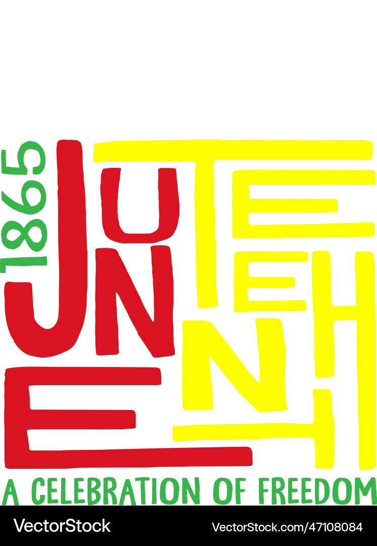 Juneteenth design 19 Royalty Free Vector Image