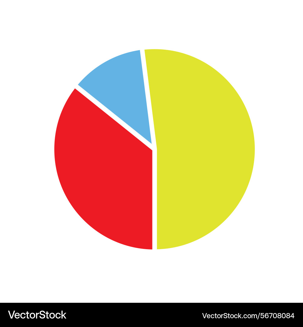 Pie chart icon Royalty Free Vector Image - VectorStock