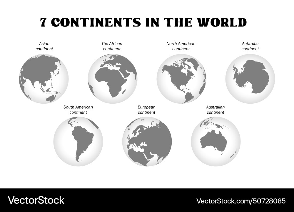 seven continents of the world