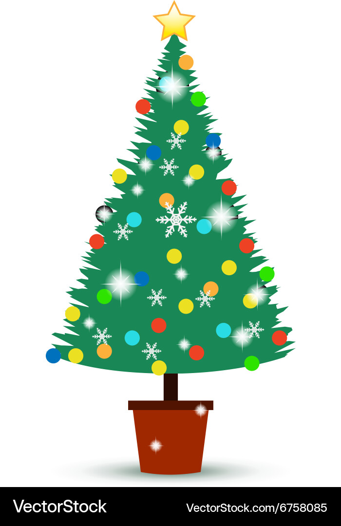 Christmas tree Royalty Free Vector Image - VectorStock