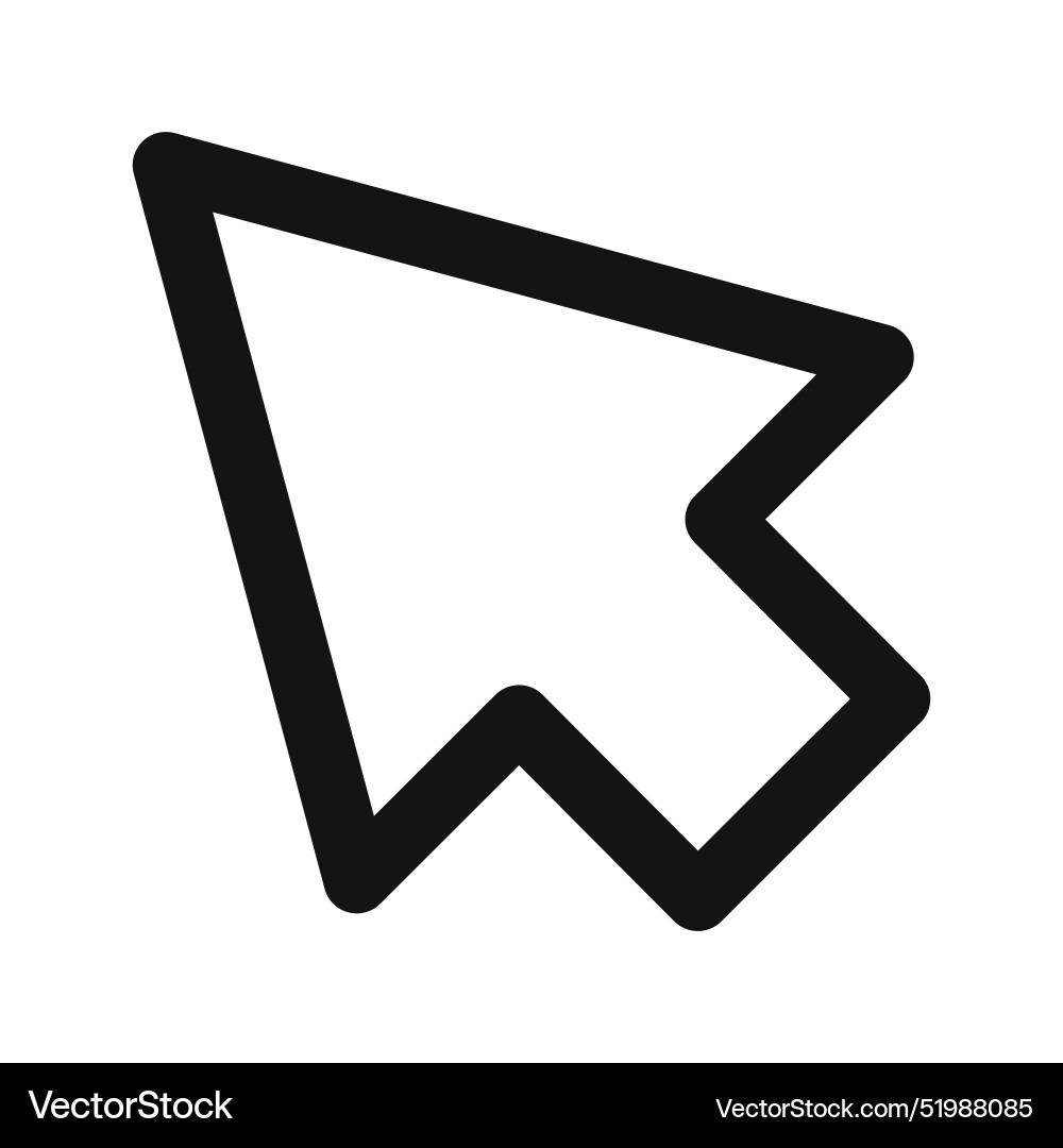 Pointer Cursor Icon Ideal For Digital Navigation Vector Image