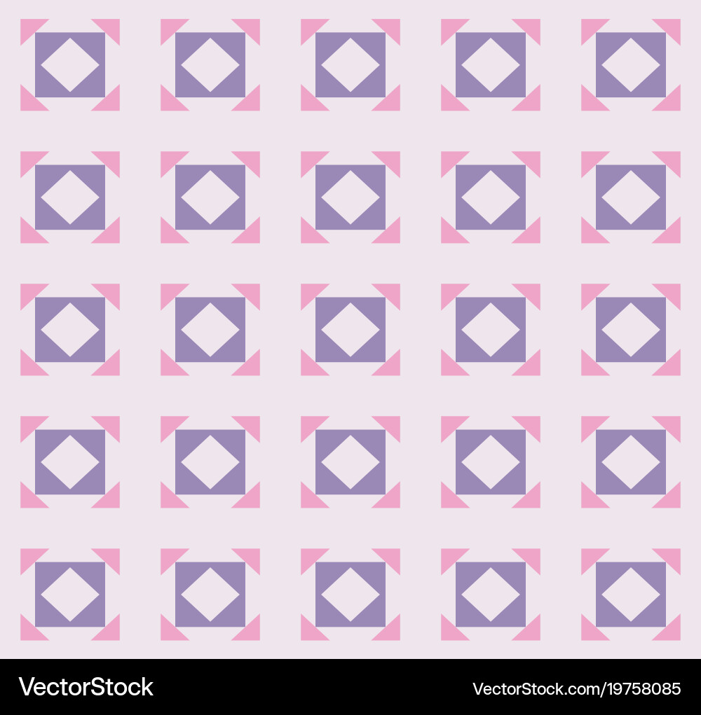 Square and triangle shape repeating seamless Vector Image