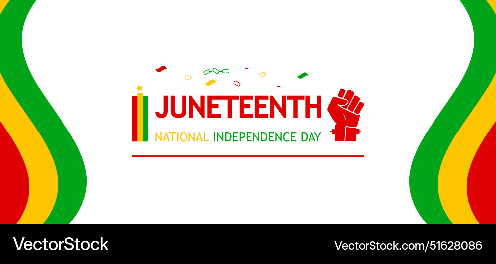 Artistic inspiration for juneteenth national Vector Image
