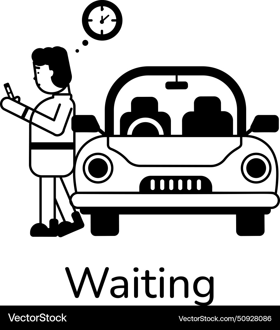 Waiting Royalty Free Vector Image - VectorStock