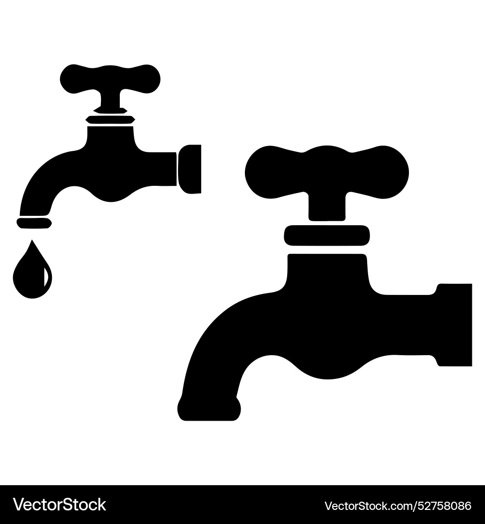 Water faucet icon symbol design Royalty Free Vector Image