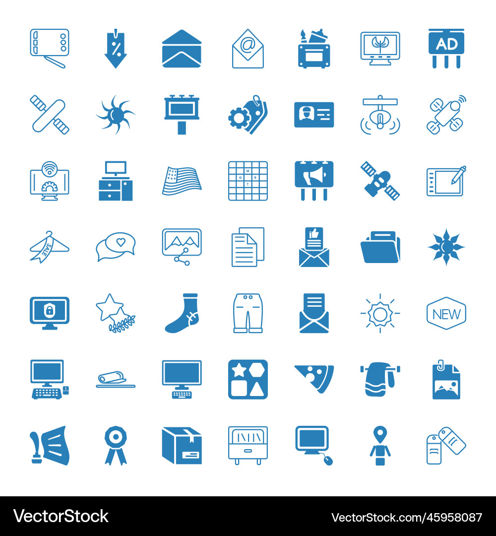 Blank icons Royalty Free Vector Image - VectorStock