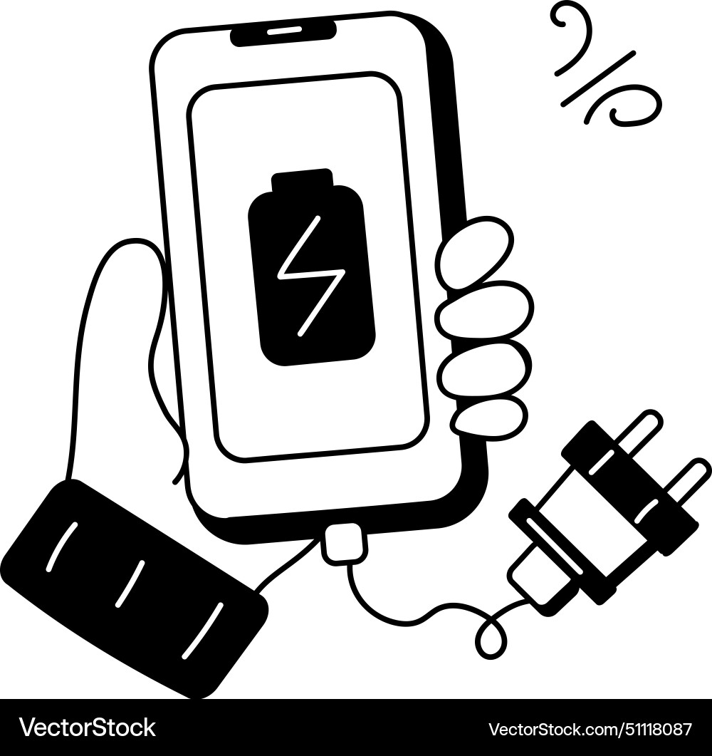 Handheld mobile Royalty Free Vector Image - VectorStock