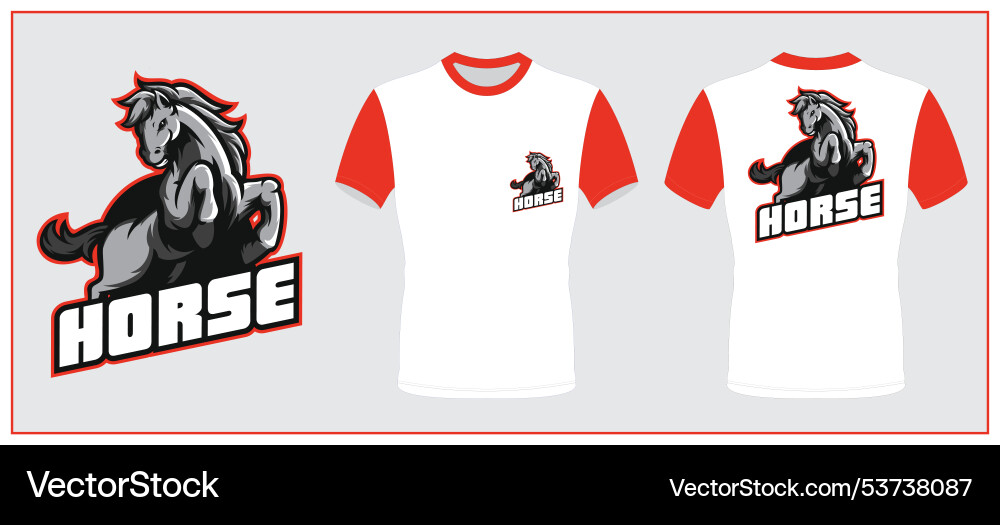 Horse sports logo Royalty Free Vector Image - VectorStock