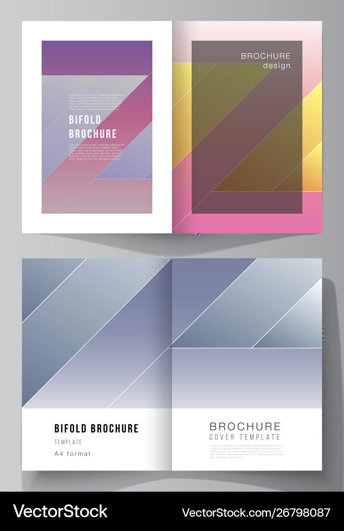 Layout two a4 format modern cover Royalty Free Vector Image