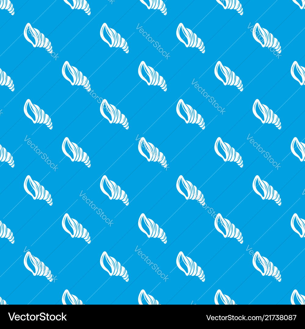 Spiral shell pattern seamless blue – Royalty-Free Vector | VectorStock