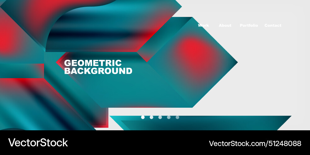 Colorful gradients with abstract geometric shapes Vector Image