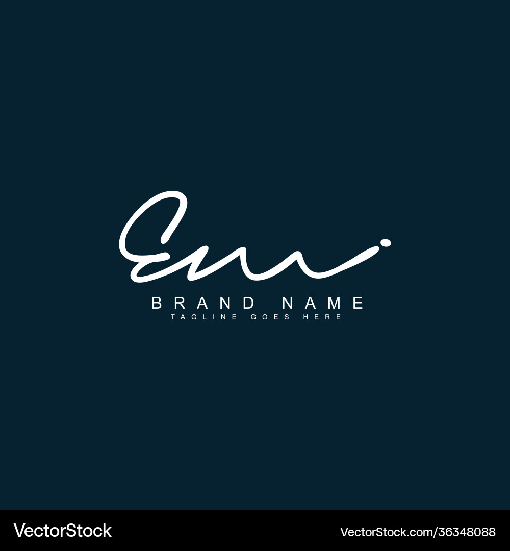 Em Calligraphy Logo Vector Images (over 130)