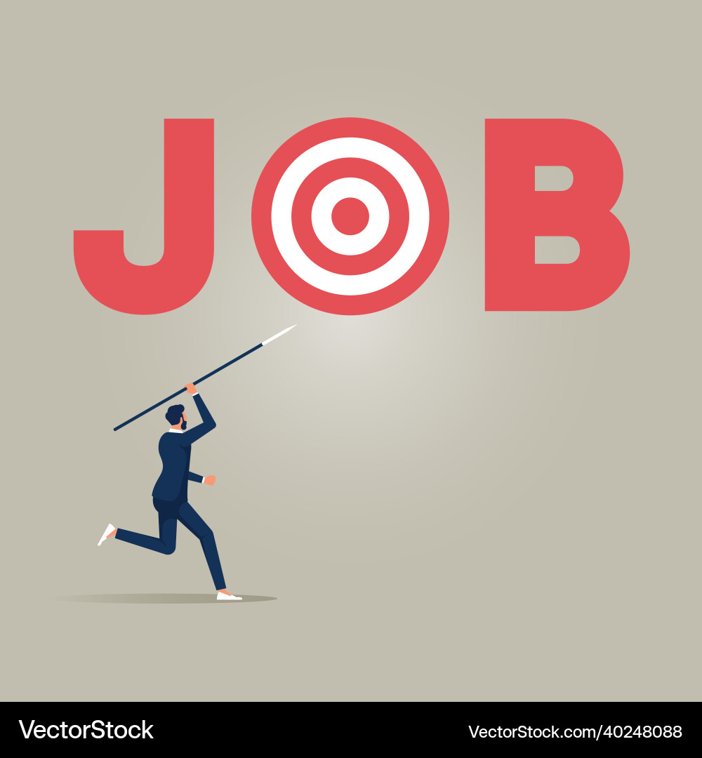 Focus job - career counseling concept Royalty Free Vector