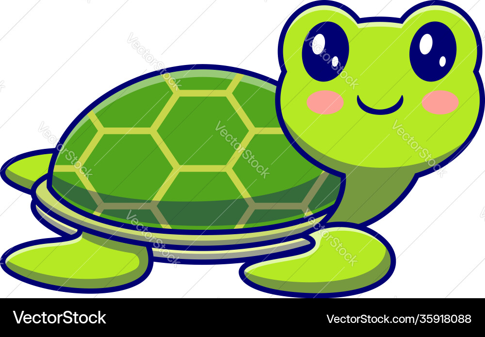 Happy turtle Royalty Free Vector Image - VectorStock