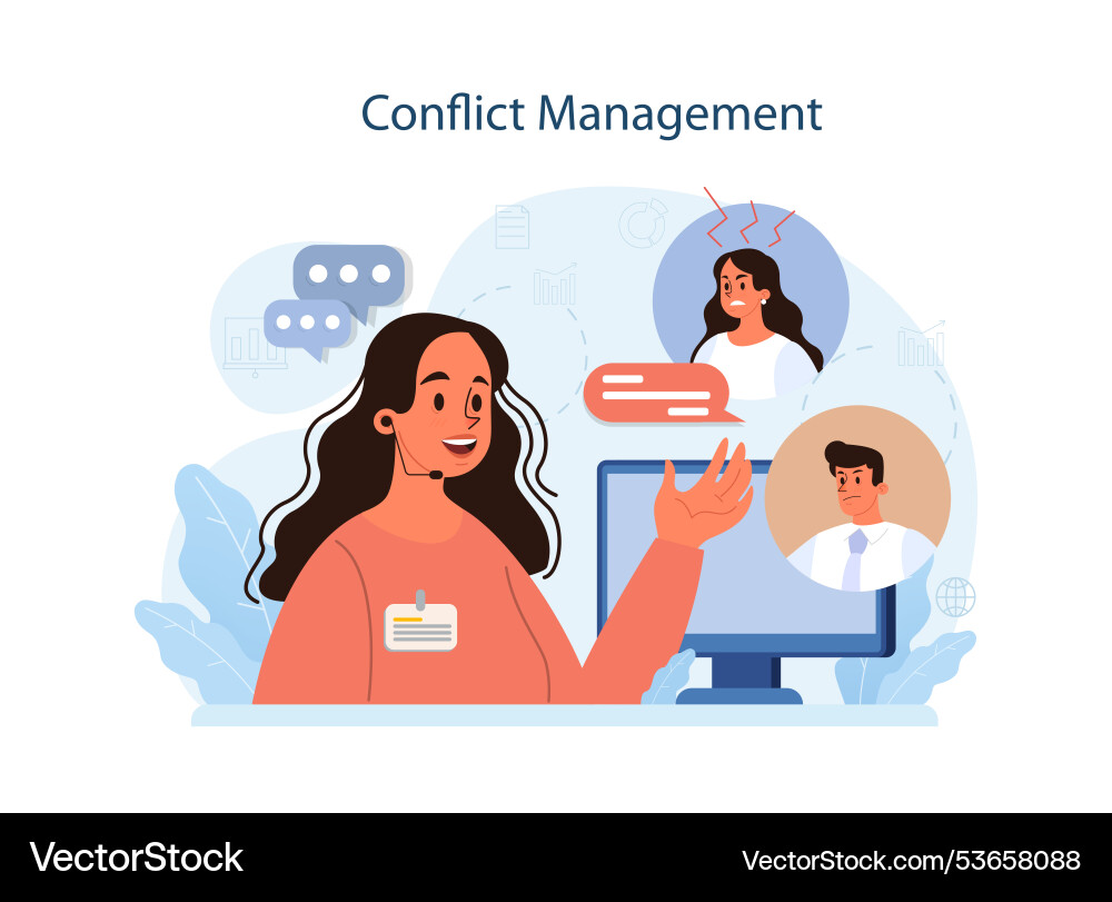 Human resources manager hr agent competencies Vector Image
