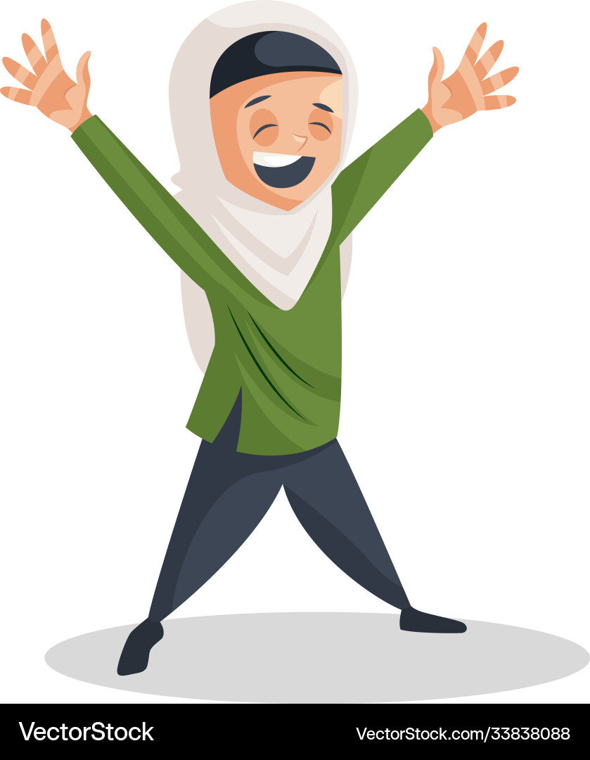 Muslim girl Royalty Free Vector Image - VectorStock