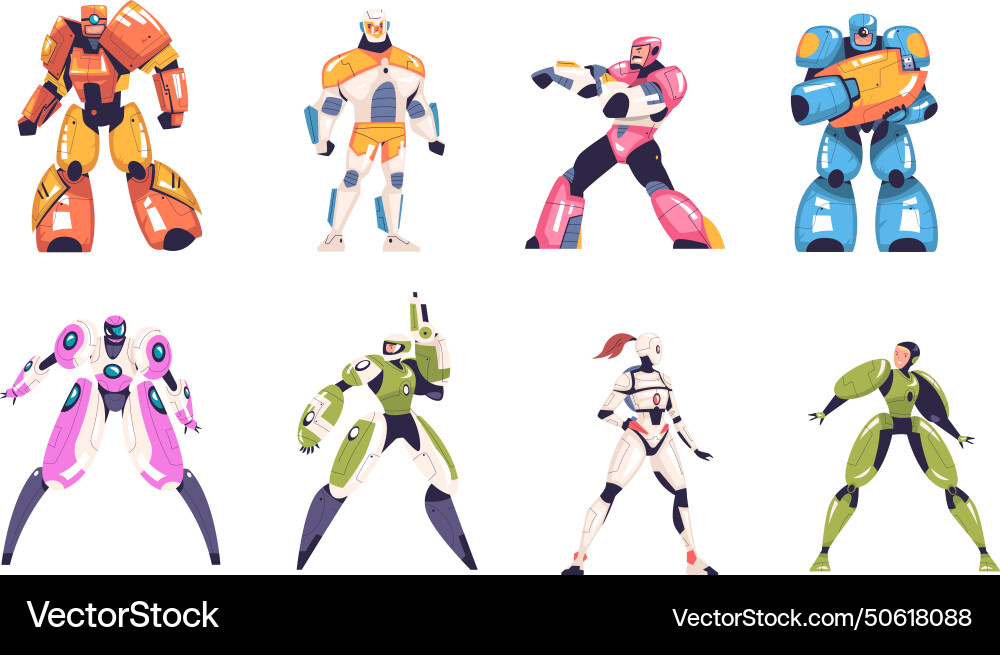 Robot costumes robots super hero costume Vector Image