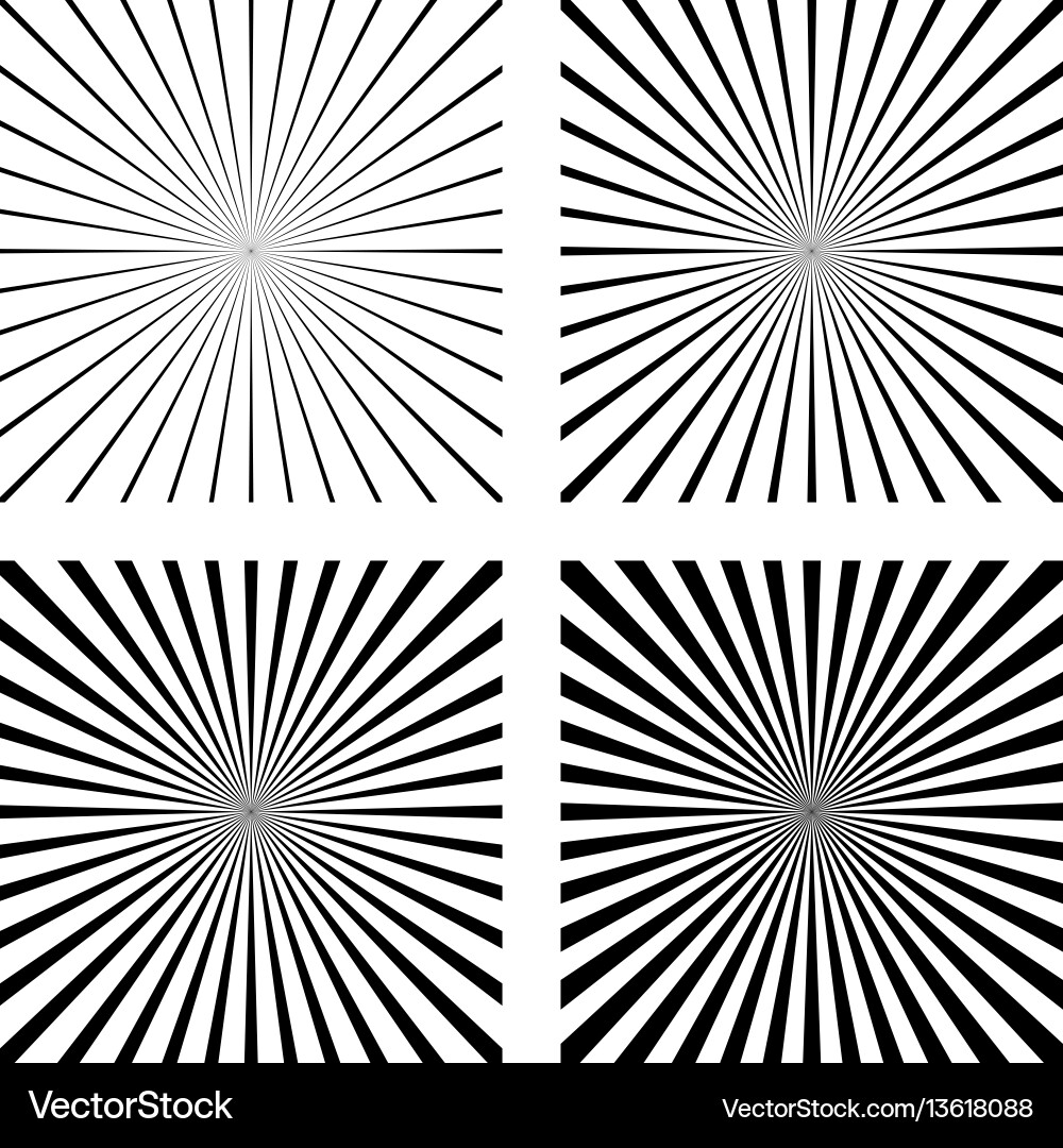 Set template light rays background comic pop art Vector Image