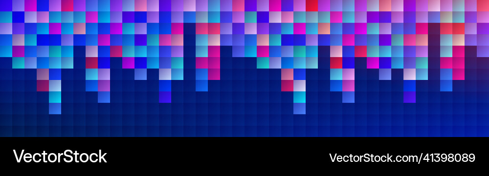 Colorful pixel art 8 bit abstract Royalty Free Vector Image