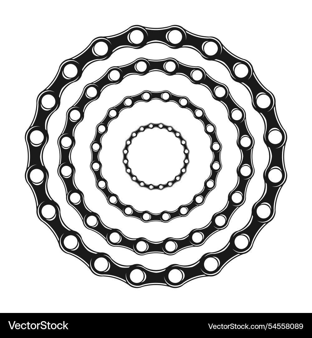 Motorcycle chain Royalty Free Vector Image - VectorStock