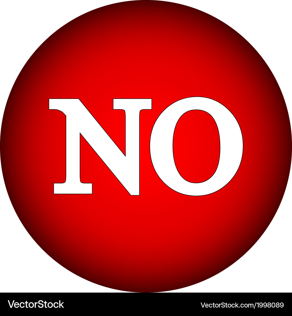 No button Royalty Free Vector Image - VectorStock