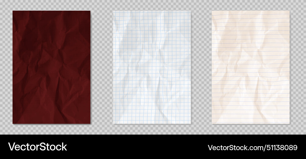 Notebook paper note sheet for school memo Vector Image