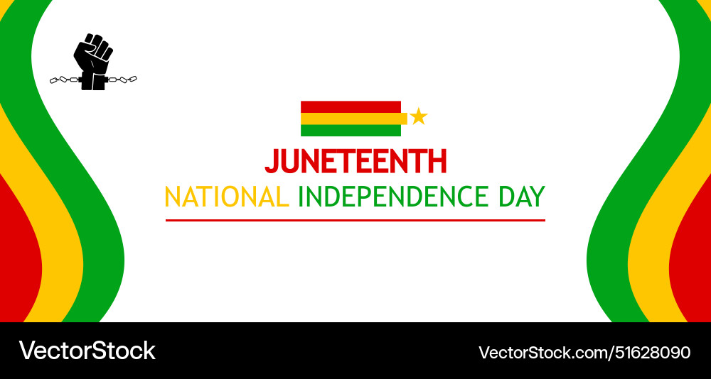 Celebrating juneteenth with stunning design Vector Image
