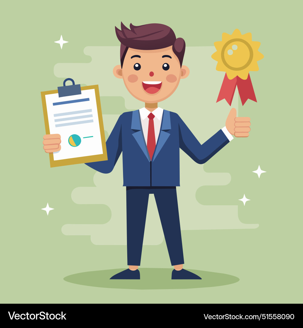 Certificate on taking course award for excellent Vector Image