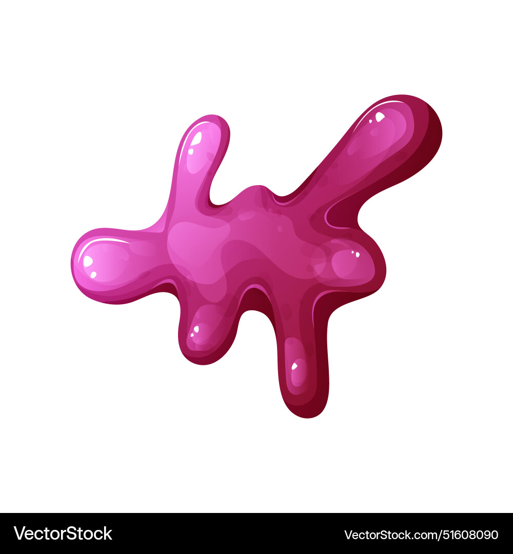 Dripping slime splash cartoon element colorful Vector Image