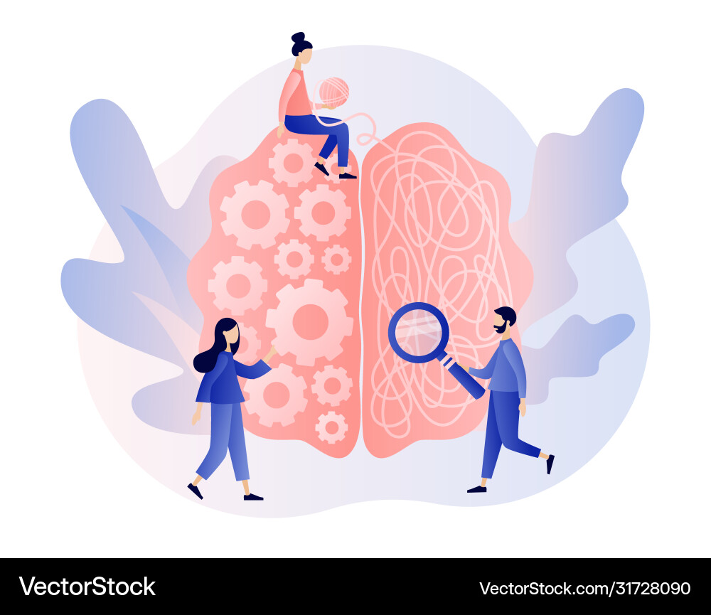 Psychologist online human brain and psychology Vector Image