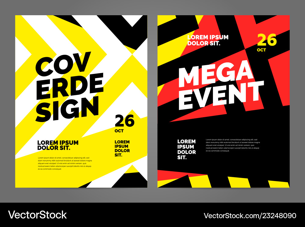 Sport Event Poster Template Royalty Free Vector Image