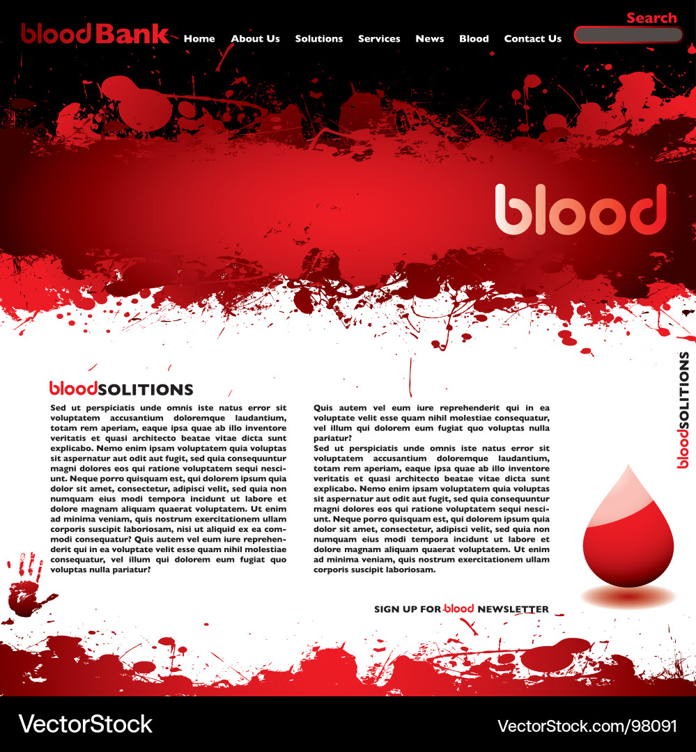 Blood splatter Royalty Free Vector Image - VectorStock