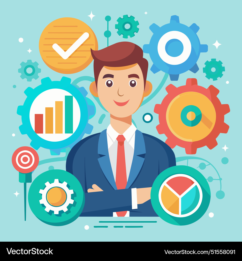 Effectiveness efficiency or productivity Vector Image