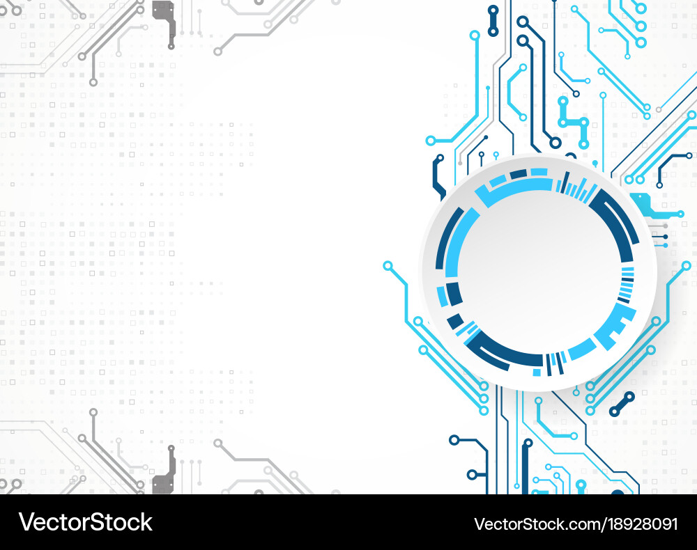 Hi-tech digital technology and engineering theme Vector Image