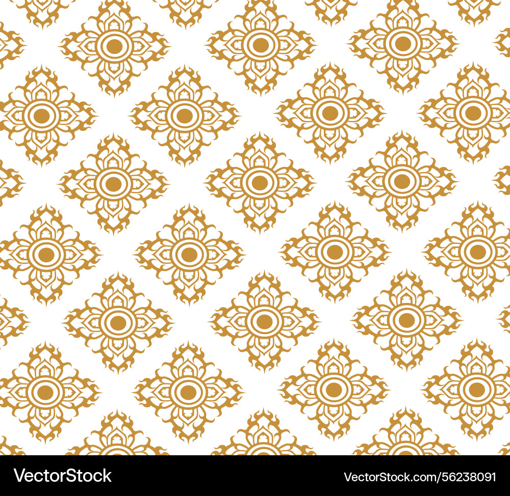 Thai pattern thailand Royalty Free Vector Image