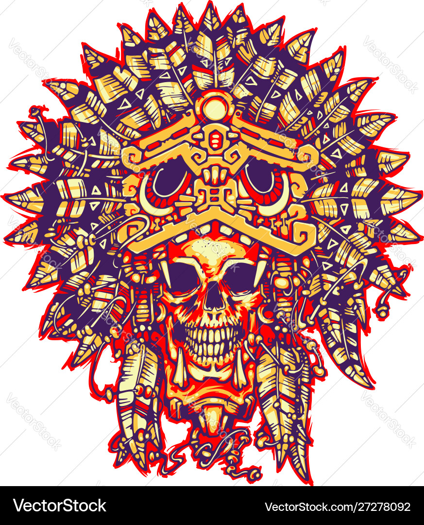 Aztec warrior Royalty Free Vector Image - VectorStock