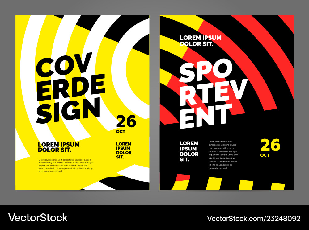 Layout poster template design for sport event Vector Image