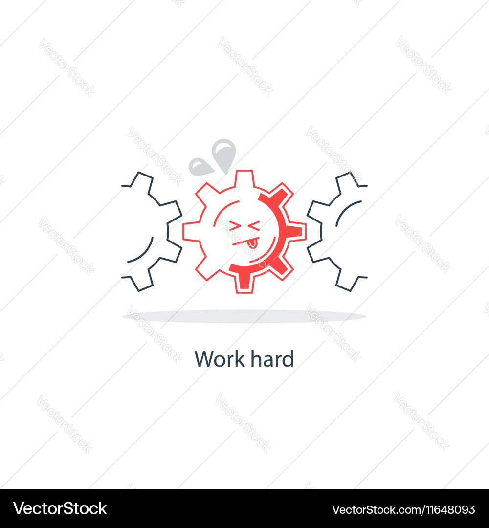 Too much work concept Royalty Free Vector Image