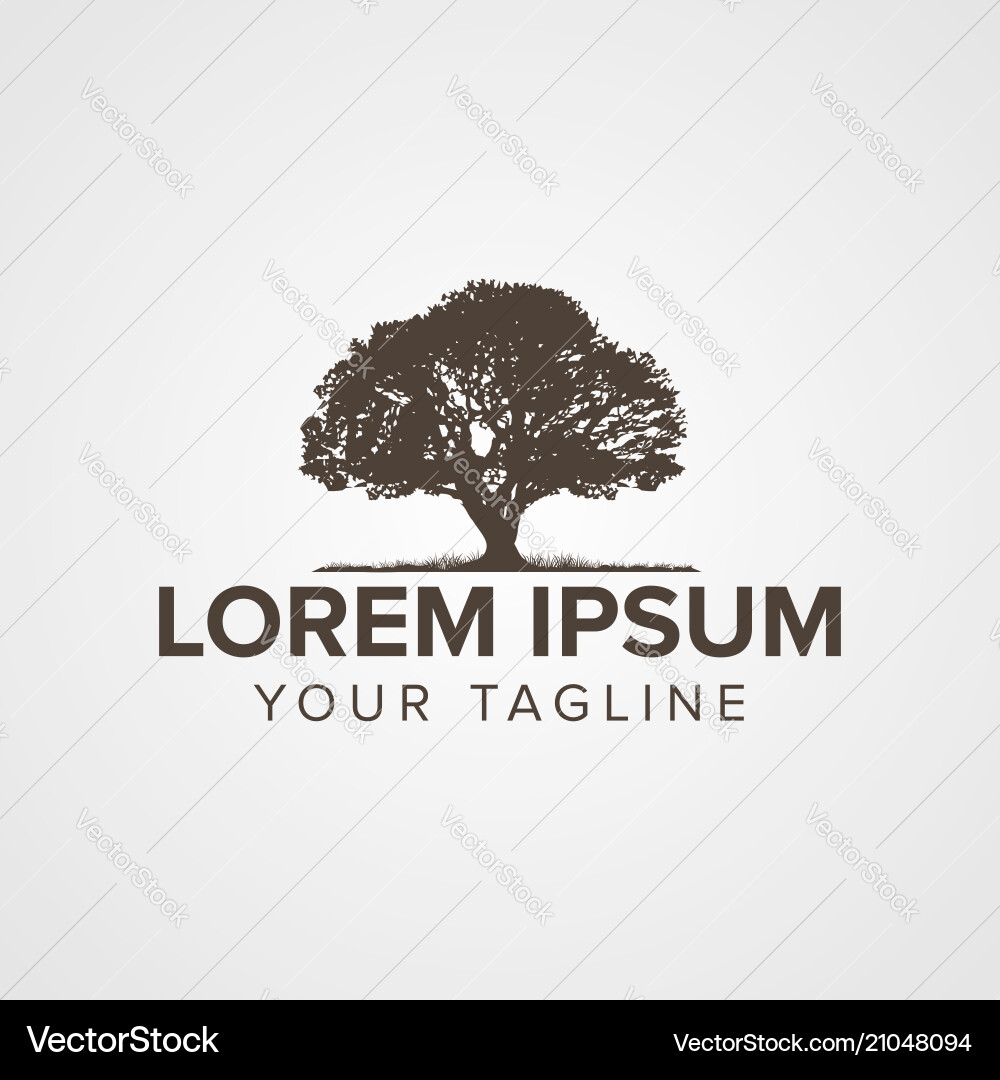 Creative tree logo concept design with chromatic Vector Image