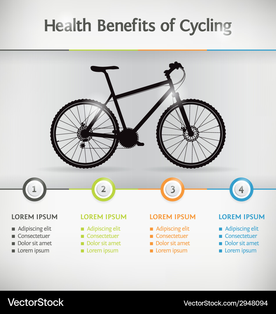 Cycling Presentation Template Royalty Free Vector Image