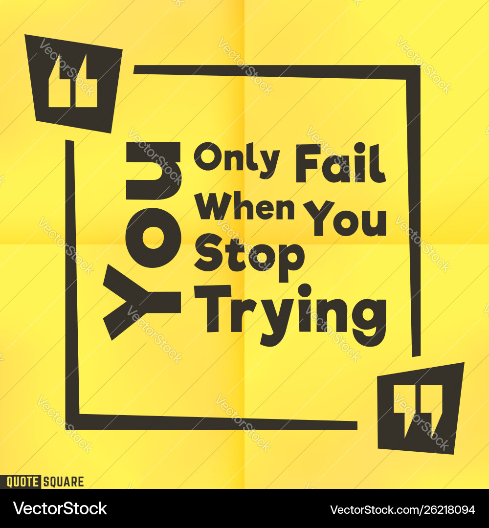 Quote motivational square template inspirational Vector Image