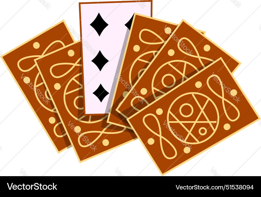Vintage style playing cards set Royalty Free Vector Image