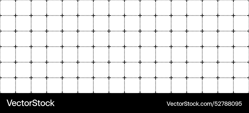 Grid background pattern with lines and dots Vector Image