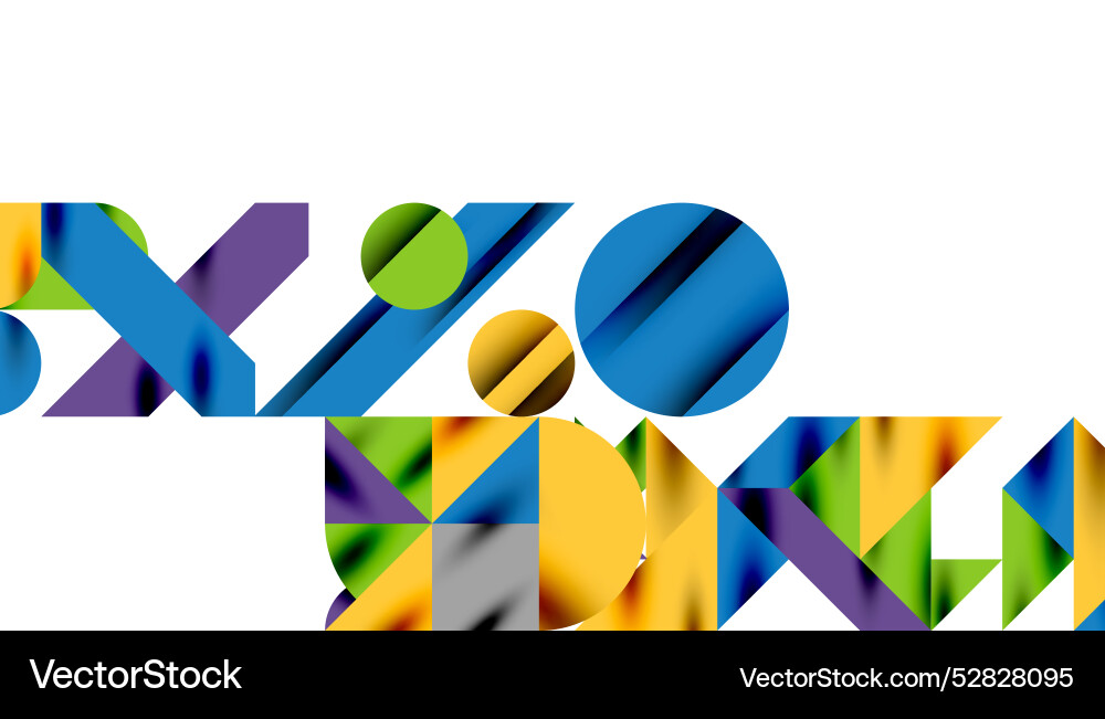 Neo memphis geometric pattern with circles Vector Image