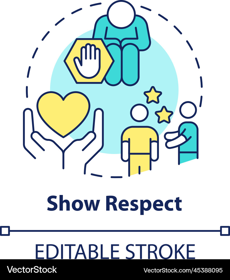 Respect Concept Icon - Gender Identity Royalty Free Vector