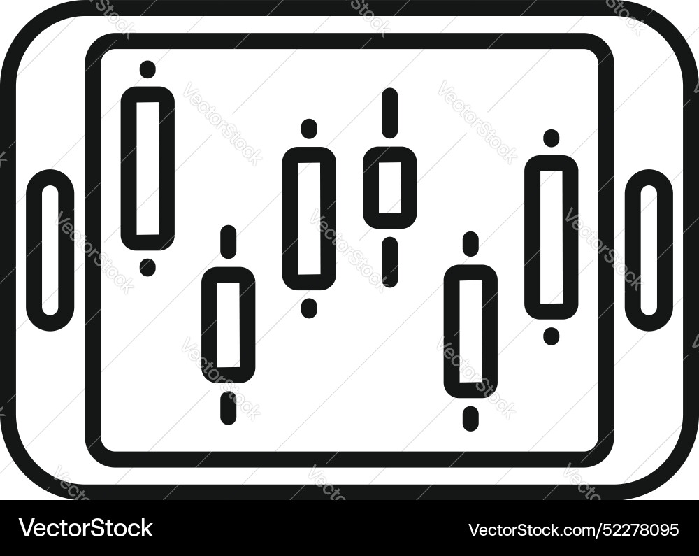Smartphone showing stock market data Royalty Free Vector