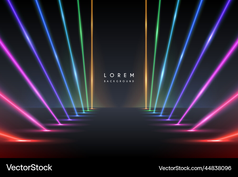 Abstract neon color lights background Royalty Free Vector